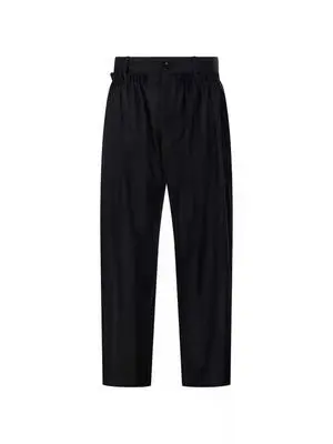 MARANT ETOILE Paperbag-waist Pinstriped Trousers - Black
