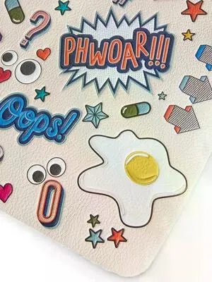 ANYA HINDMARCH All Over Stickers Leather Laptop Case