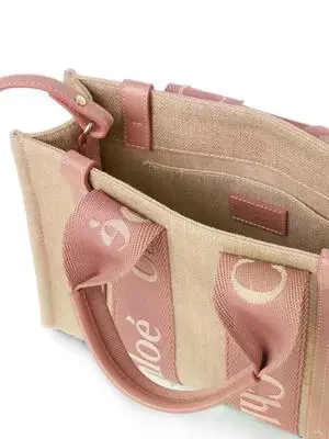 Chloé Woody Small Tote Bag - Neutrals
