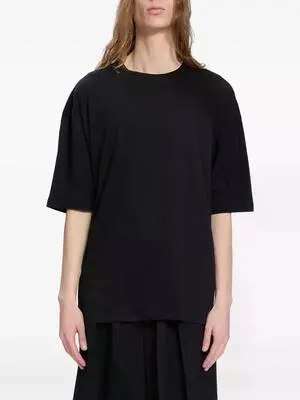 ANN DEMEULEMEESTER Slogan-print Cotton T-shirt - Black