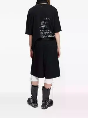 ANN DEMEULEMEESTER Slogan-print Cotton T-shirt
