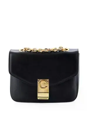 Celine C Bag Leather Small Shoulder Bag - Black