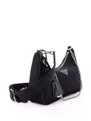 Prada Re-edition 2005 Shoulder Bag Tessuto Small Crossbody Bag - Black