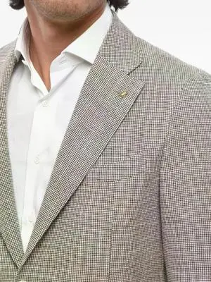 Corneliani Pin-detail Houndstooth Blazer