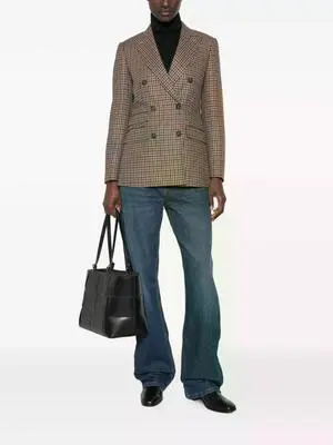 Max Mara Houndstooth Double-breasted Jacket
