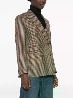 Max Mara Houndstooth Double-breasted Jacket