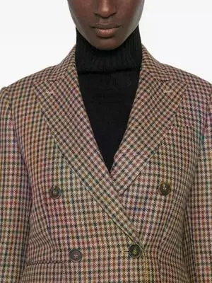 Max Mara Houndstooth Double-breasted Jacket