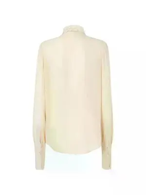 Fendi Parchment-coloured Georgette Shirt