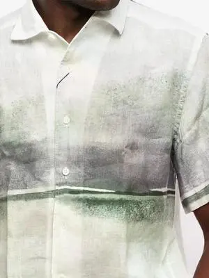 Corneliani Ombre-effect Short-sleeve Shirt