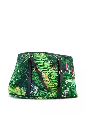 LOUIS VUITTON Ailleurs Cabas Limited Edition Printed Canvas Pm Tote Bag - Green