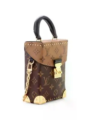 LOUIS VUITTON Camera Box Nm Handbag Studded Reverse Monogram Canvas Crossbody Bag - Brown