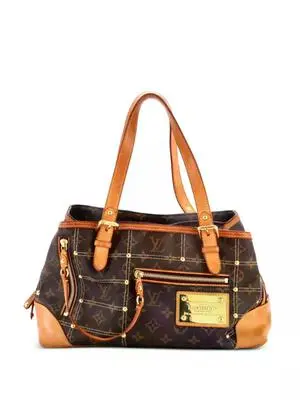 LOUIS VUITTON Monogram Canvas Riveting Tote Bag