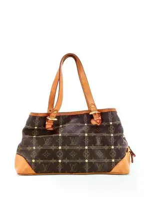 LOUIS VUITTON Monogram Canvas Riveting Tote Bag