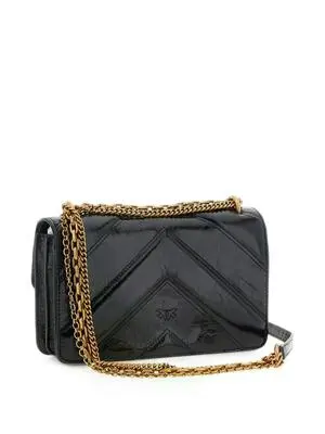 Pinko Love Chevron-stitched Shoulder Bag