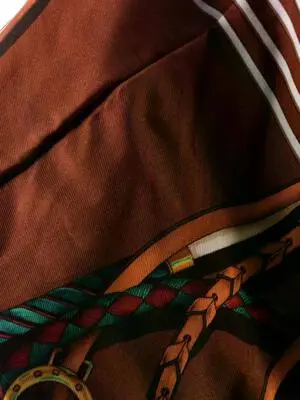 Gucci Bamboo Handle Printed Silk Maxi Tote Bag