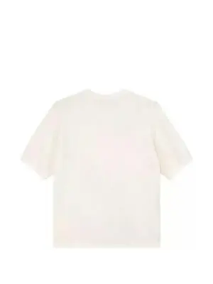 Emporio Armani Chevron Knit Short-sleeve Sweater