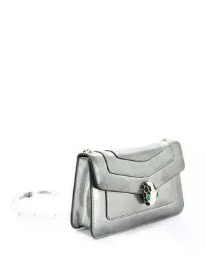 BVLGARI Serpenti Forever Leather Small Shoulder Bag - Metallic