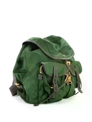 Prada Double Front Pocket Tessuto Medium Backpack