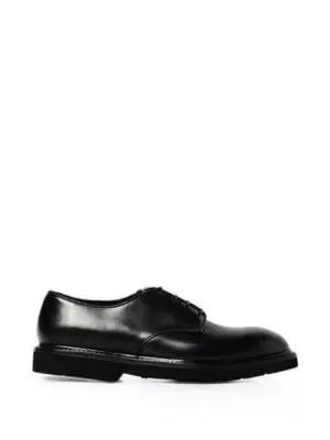 Premiata Leather Derby Shoes - Black