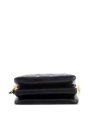 LOUIS VUITTON Monogram Embossed Lambskin Coussin Bb Bag - Black