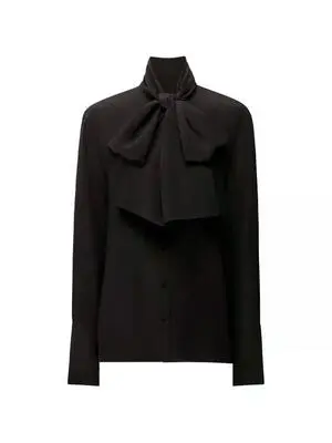 Another Tomorrow Signature Bow Blouse
