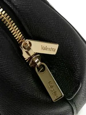 VALEXTRA Bicolor Leather Tote Bag