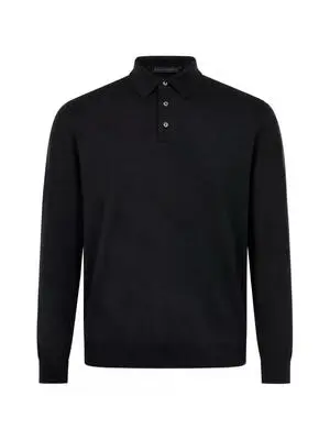 Kiton Long-sleeve Polo Shirt - Grey
