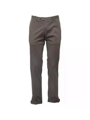 PT TORINO Pressed-crease Slim-fit Trousers - Grey