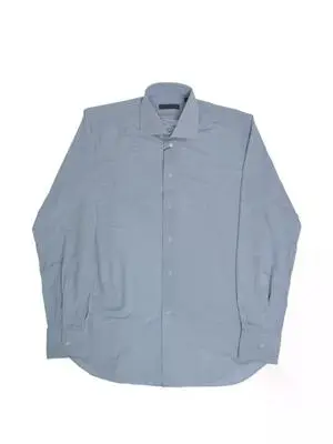 Corneliani Wrinkle-free French-collar Shirt - Blue