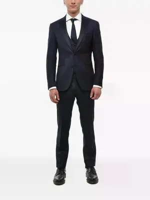 Corneliani Jacquard Satin-lapel Suit