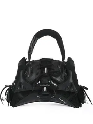 Balenciaga Panelled Mesh Shoulder Bag