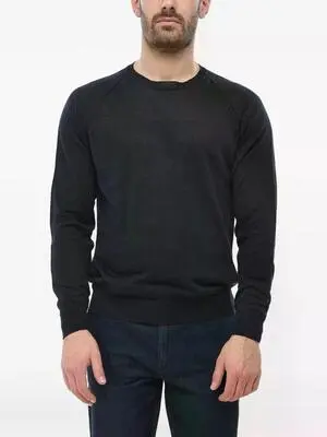 Hugo Lightweight-knit Raglan-sleeve Sweater - Blue