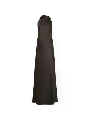 Ralph Lauren Halterneck Tie-fastening Maxi Dress - Brown