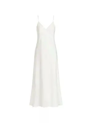 Eleventy Spaghetti-strap V-neck Maxi Dress