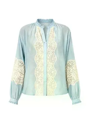 Alix Of Bohemia Trimmed Blouses