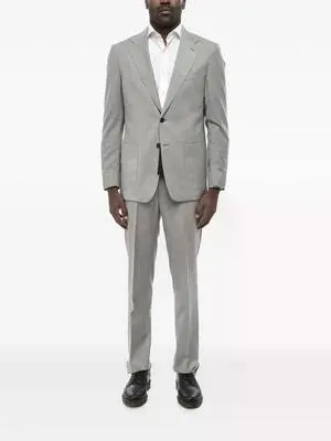 COLAMARINO Napoli Single-breasted Wool Suit - Grey