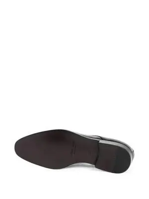 Corneliani Lace-up Leather Derby Shoes - Black