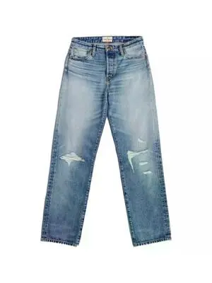 Antik Batik Distressed Straight-leg Jeans - Blue