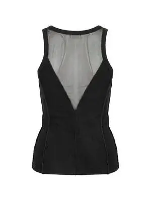 Masnada Strap-detail Fine-ribbed Tank Top