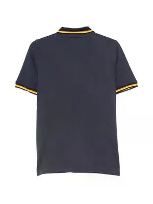 K-WAY Logo-patch Polo Shirt - Blue