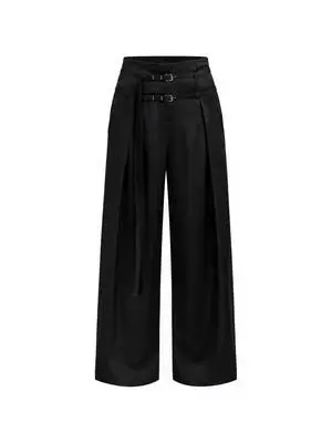 GRACE LING Relic High-waisted Trousers - Black