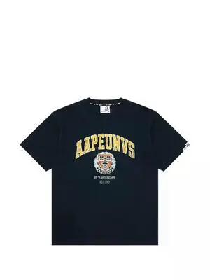 AAPE BY *A BATHING APE Logo-print T-shirt - Blue