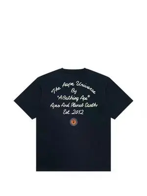 AAPE BY *A BATHING APE Logo-print T-shirt - Blue