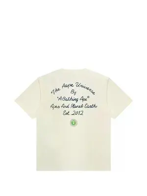AAPE BY *A BATHING APE Logo-print T-shirt - Neutrals