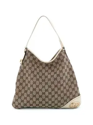 Gucci Gg Canvas Medium Hobo Bag