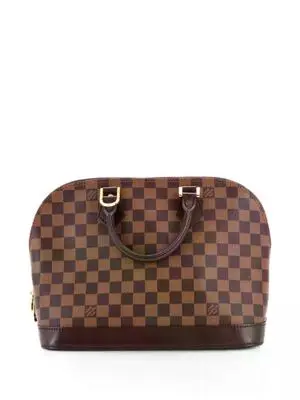 LOUIS VUITTON Vintage Alma Handbag Damier Pm Satchel - Brown