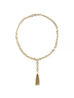 Chloé Tassel-pendant Cable-link Necklace