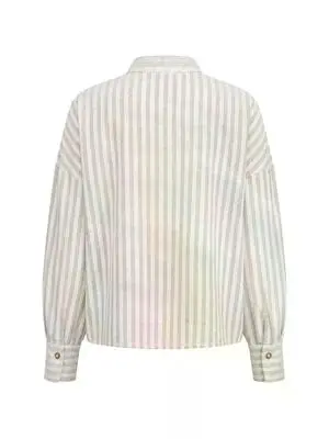 FORME D'EXPRESSION Striped Drop-shoulder Shirt