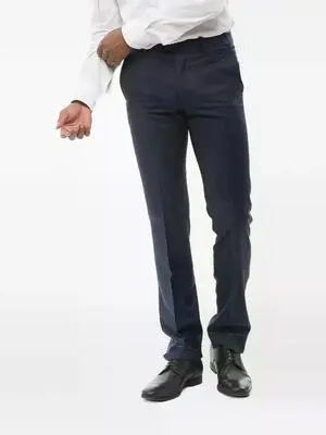 Corneliani Tailored Trousers With Pressed Crease