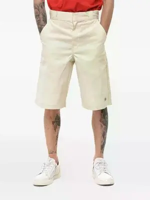 Dickies Logo Patch Belt-loop Shorts - Neutrals